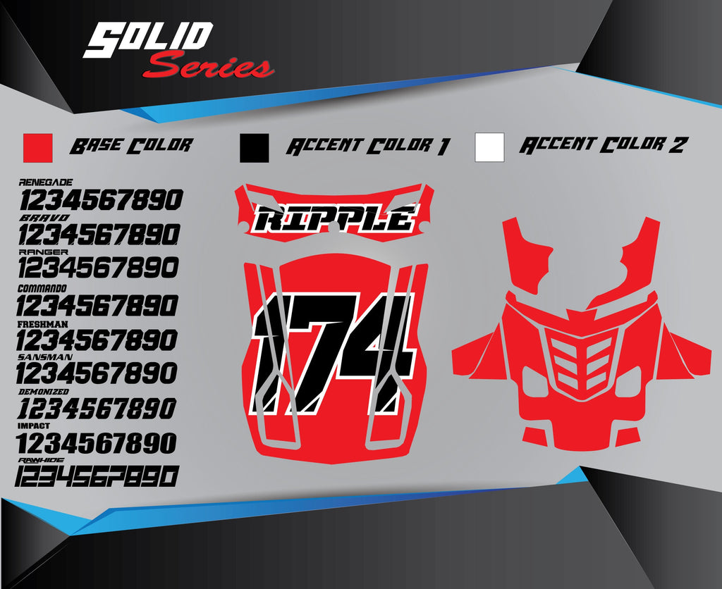 SOLID Chest Protector Graphics – Blue Groove Graphix