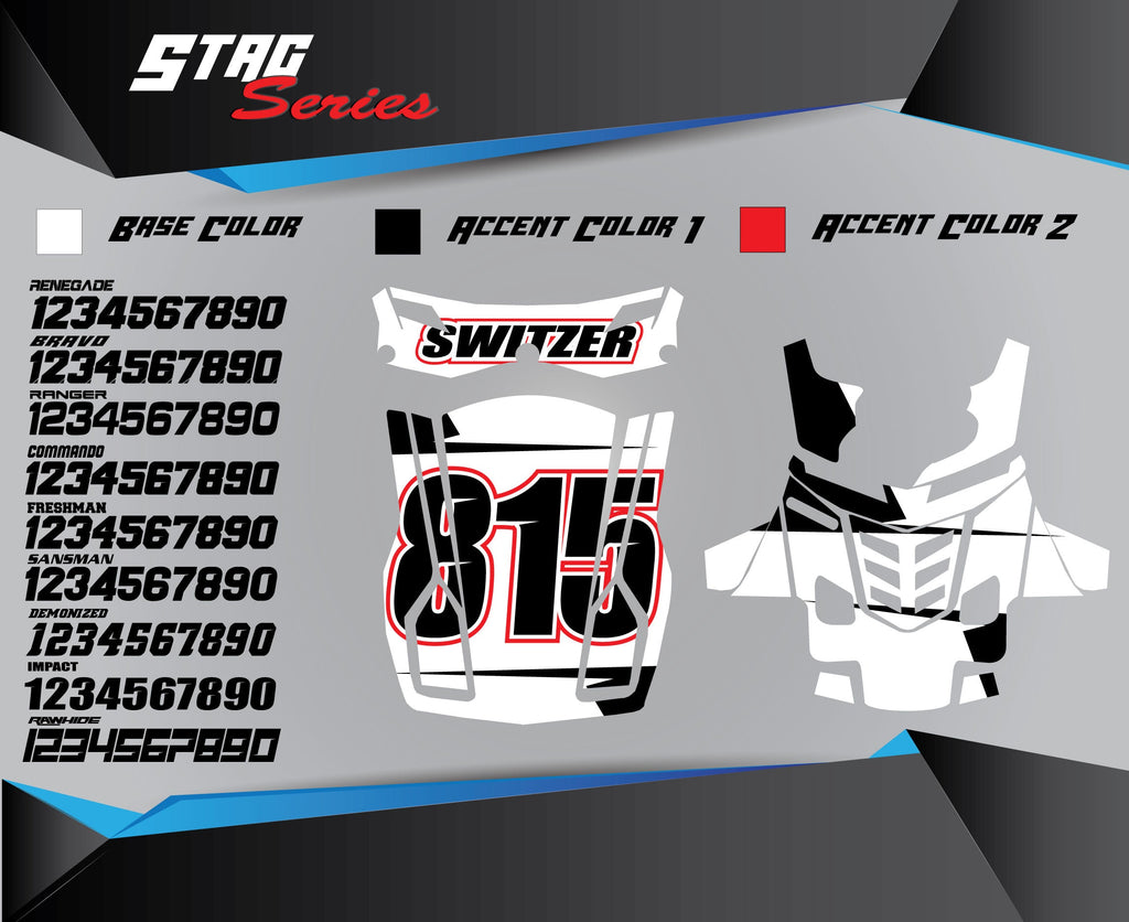 STAG Chest Protector Graphics – Blue Groove Graphix