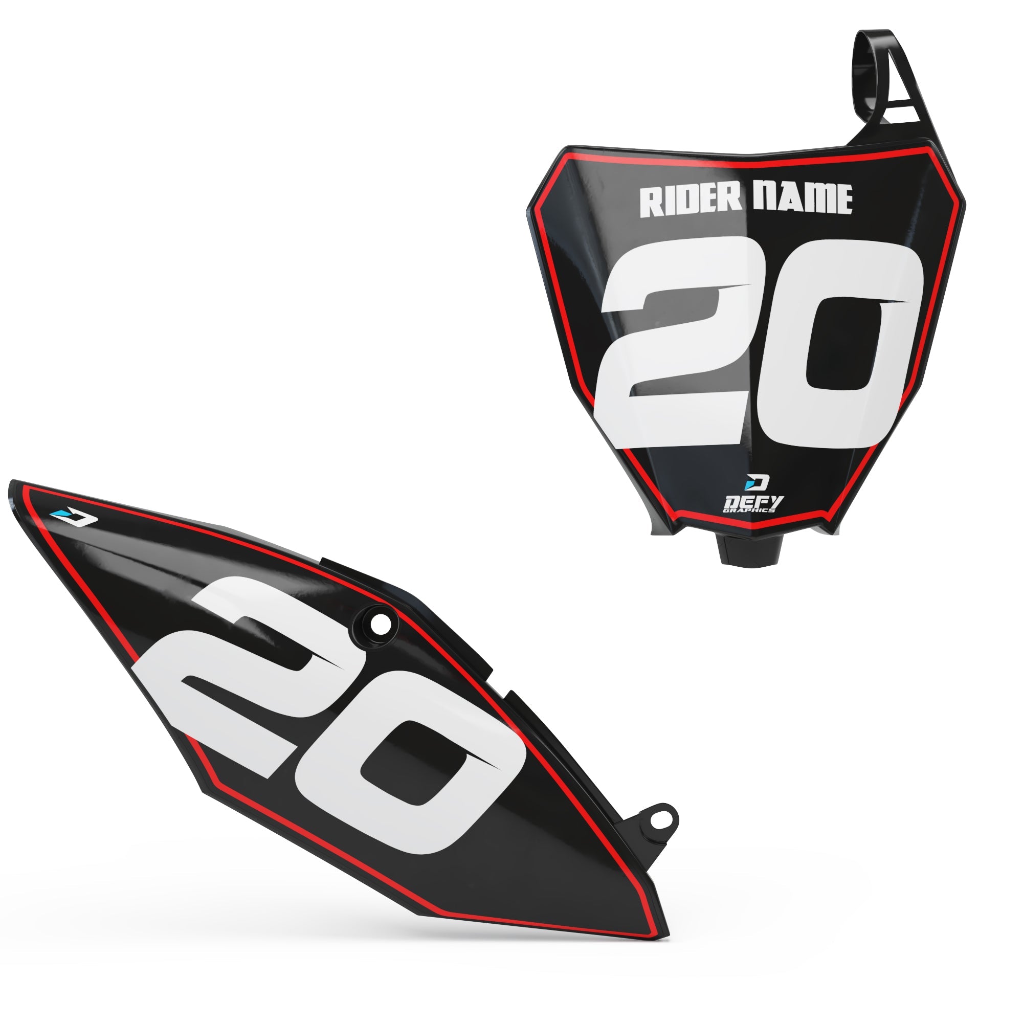 PIN STRIPE SERIES Number Plates – Blue Groove Graphix